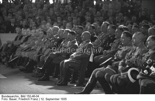 Hitler Archive | Adolf Hitler and NSDAP members in the Luitpold Hall in ...